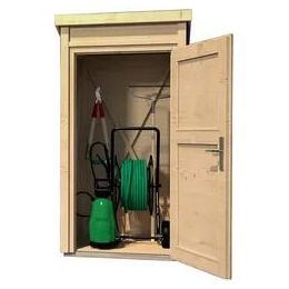 Garten-Ger&auml;teschrank Weka, beige (natur), Massivholz, Ger&auml;teh&auml;user, BxTxH: 97x100x200,5 cm