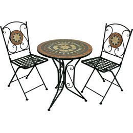 Balkonset Garden Pleasure "PULAR", schwarz, Stahl, Sitzm&ouml;bel-Sets, Balkonset