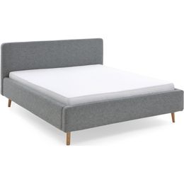 Meise M&ouml;bel Polsterbett MEISE.M&Ouml;BEL "Mattis", blau (t&uuml;rkis), B:181cm H:105cm L:218cm, Bezug Bett: Multicolor (100% Polyester), Betten, Polsterbett, Topseller, wahlweise mit Bettkasten
