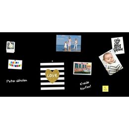 Tafelfolie queence "Magnetisches Memo-Board", schwarz (farbe bild(er): schwarz), B:100cm H:50cm T:0,2cm, Bilder, magnetische Tafelfolie, Tafel, selbstklebend