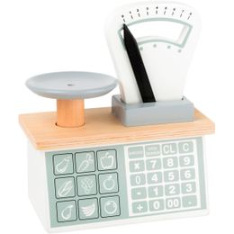 Kinder-K&uuml;chenwaage Small Foot "Holzwaage", grau, Spielzeug-Haushaltsger&auml;te, KinderB:18cm H:21cm T:9cm, Holz, B:18cm H:21cm T:9cm