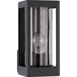 NOVA LUCE Au&szlig;en-Wandleuchte "FIGO", grau (dunkel grau), 1 Stk., Leuchten