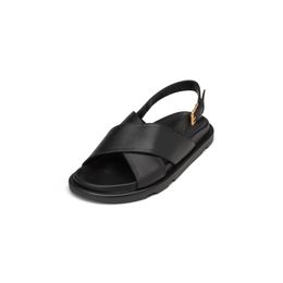 Marc O'Polo Sandale MARC O'POLO "aus edlem Rindleder", Damen, Gr. 41, schwarz (m990), Obermaterial: 100% Leder (Rind), unifarben, Schuhe Sandale
