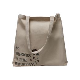 Umh&auml;ngetasche MisterTee "MisterTee Unisex No Friends Oversize Canvas Tote Bag", Damen, Gr. onesize, sanftes wei&szlig;, Baumwolle, unifarben, Taschen Umh&auml;ngetasche