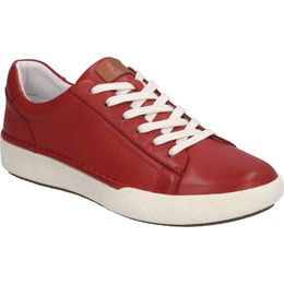 Sneaker Josef Seibel "Claire 01, rot", Damen, Gr. 37, rot, Obermaterial: 100% Rindsleder Leather cow., Schuhe Sneaker