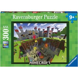 Puzzle Ravensburger "Minecraft Cutaway", bunt, Puzzles, KinderB:39cm H:27cm, Pappe, Motiv, Made in Germany, B:39cm H:27cm