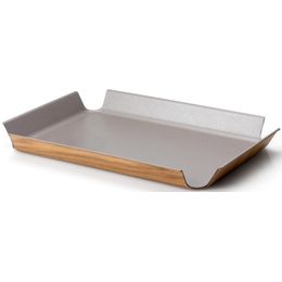 Tablett CONTINENTA, grau (taupe), B:29,5cm L:41cm, Holzwerkstoff, Tabletts