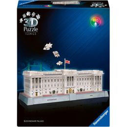 3D-Puzzle Ravensburger "Iconics: Buckingham Palace - mit Licht", bunt, Puzzles, KinderB:40,9cm H:18,9cm T:15,9cm, Kunststoff, beleuchtet, Made in Europe, B:40,9cm H:18,9cm T:15,9cm
