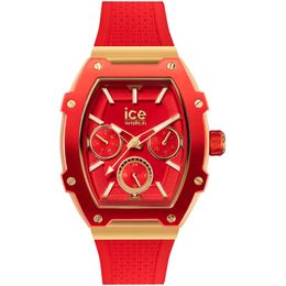 Ice Watch Multifunktionsuhr ICE-WATCH "ICE boliday - Alu - Small - MT", rot, Armbanduhren, Damen, Quarzuhr, Armbanduhr, Damenuhr, analog, Datum, 12/24-Stunden-Anzeige