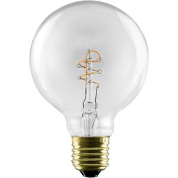 Segula LED-Filament "LED Globe 80 klar, E27", Energieeffizienz: G (A-G), transparent, klar, L:12,5cm &Oslash;:8cm, Leuchtmittel