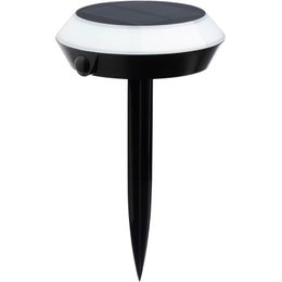 Gartenleuchte Luxform "Luxform Solar Tapio Smart", schwarz, B:15,5cm H:48cm L:15,5cm, Leuchten, Gartenleuchte, LED-Gartenleuchte, Solarenergie, RGB, Smarthome, kabellos