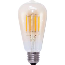Segula LED-Leuchtmittel "LED Rustika gold", Energieeffizienz: G (A-G), gold, L:145cm &Oslash;:6,5cm, Leuchtmittel, LED Rustika gold, E27, 5W, CRI 90, dimmbar