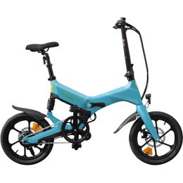 E-Bike SACHSENRAD "F12" Gr. 43, blau, Elektrofahrr&auml;der, 43cm, 16 Zoll (40,64cm), LCD-Steuerdisplay, Fahrmodus Pedelec, LED-Frontlicht, LED R&uuml;cklicht
