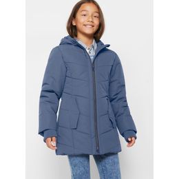 bonprix Winterparka mit Kapuze wasserabweisend, blau, Gr.176/182, W&auml;rmender Winterparka f&uuml;r M&auml;dchen, mit wasserabweisender Funktion.