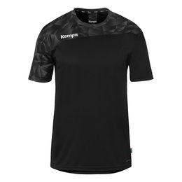 Trainingsshirt Kempa "Trainings-T-Shirt Athletics 29 Kids", M&auml;dchen, Gr. 116, schwarz, Obermaterial: 100% Polyester Pol. recyc.., Shirts