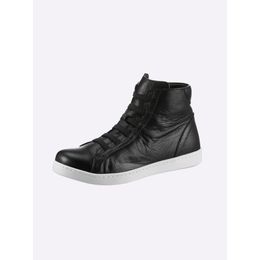 Stiefelette Andrea Conti, Damen, Gr. 36, schwarz, Leder, Schuhe Stiefelette