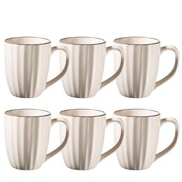 M&auml;ser M&auml;ser Kaffeebecher-Set, Steinzeug Osita Beige
