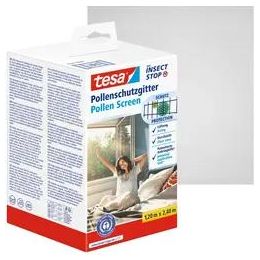 Insektenschutz-Fensterrahmen Tesa "Pollenschutzgitter f&uuml;r Fenster - 1,2m x 2,4m", schwarz (rahmen: schwarz gewebe: schwarz), B:120cm H:240cm, Insektenschutzgitter, Pollenschutzgitter - ohne Bohren- zuschneidbar -anthrazit