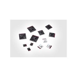 HellermannTyton Befestigungssockel 19x19mm,schw.,Kleber MB3APT-I PA66 BK 100 ; Hellermann Tyton (151-01557)