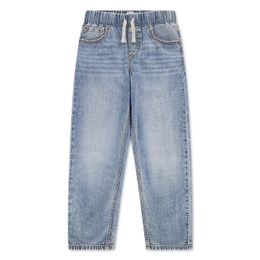 Loose-fit-Jeans LEVI'S KIDS "LVB PULL ON STAY LOOSE TAPER J", Jungen, Gr. 12 (152), N-Gr, from scratch no destruction, Denim/Jeans, Obermaterial: 88% Baumwolle, 12% Lyocell, unifarben, loose fit lang, Jeans, im Five-Pocket Style