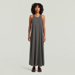 G-Star Raw Maxikleid G-STAR "Washed Tank Maxi Dress wmn", Damen, Gr. L (40), N-Gr, petrol gd, Web, Obermaterial: 100% Baumwolle, l&auml;ssig geschnitten kn&ouml;chellang, Rundhals, Kleider Maxikleid, mit Racerback, Baumwolle