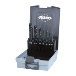 Ruko Maschinengewindebohrerset DIN371/376 Form C M3-M12 7tlg.HSS-Co5-VAP (245064RO)