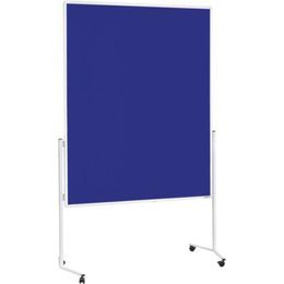 MAGNETOPLAN Moderationstafel, fahrbar, 3 Oberfl&auml;chen zur Auswahl, standfest, blau