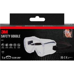 3M Schutzbrille Classic 4800, EN 166:2001, indirekte Bel&uuml;ftung, als &Uuml;berbrille geeignet, UVA/UVB/UVC-resistent, Antibeschlag-Beschichtung, PC, glasklar