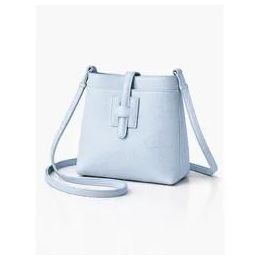 Umh&auml;ngetasche "Holunder", Damen, Gr. B/H/T: 20cm x 18cm x 5cm onesize, hellblau, Leder, Collezione Alessandro, Taschen Umh&auml;ngetasche, aus Rindsleder, Made in Italy