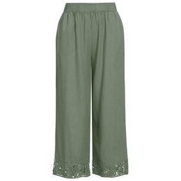 Gina Benotti Damen Leinen-Culotte mit Elastikbund