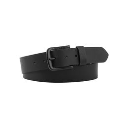 Levi's Lederg&uuml;rtel LEVI'S "SEINE METAL G&Uuml;RTEL", Damen, Gr. 100, schwarz, Leder, unifarben, G&uuml;rtel Lederg&uuml;rtel, SEINE METAL BELT