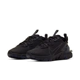 Sneaker Nike Sportswear "React Vision", Herren, Gr. 45,5, schwarz, anthrazit, schwarz, anthrazit, Synthetik, Textil, Schuhe Sneaker