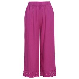 Gina Benotti Damen Leinen-Culotte mit Elastikbund