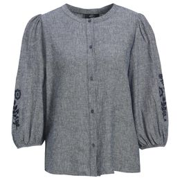 Gina Benotti Damen Leinen-Bluse mit Spitze
