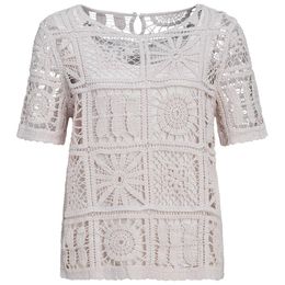 Gina Benotti Damen T-Shirt aus H&auml;kelspitze