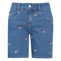 Gina Damen Jeans-Shorts mit Stickerei