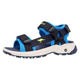 Sandale Kangaroos "K-AS JAMIE", M&auml;dchen, Gr. 30, dk navy, sulphur spring, Mesh, Synthetik, Schuhe Sandale