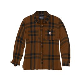 Flanellhemd Carhartt "Flanell", Herren, Gr. L, US, braun, Obermaterial: 100% Baumwolle CO., Hemden