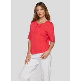 Print-Shirt Rabe "T-Shirt", Damen, Gr. 46, koralle, 50%Modal 45%Polyester 5%Elasthan, unifarben, gerade, Shirts