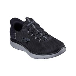 Wanderschuh Skechers "Summits", Damen, Gr. 48,5, schwarz, Obermaterial: 50% Rindsleder Leather cow. 50% Lammleder LEL., Schuhe Wanderschuh