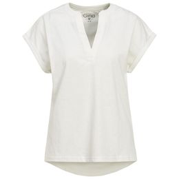 Gina Damen T-Shirt mit V-Ausschnitt