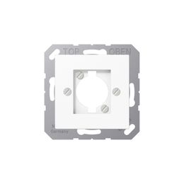 Jung Abdeckung f. XLR-Steckdose alpinwei&szlig; A 568-1 BF WW (A568-1BFWW)