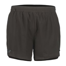 Trainingsshorts Rukka "Rukka Shorts Makula", Herren, Gr. L, Normalgr&ouml;&szlig;en, schwarz, Stoff, 91% Polyester, 9% Elasthan, Hosen