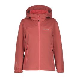 Outdoorjacke Icepeak "Icepeak Softshell jacke Kleve Jr", Kinder, Gr. 152, rosa (hellrot), Stoff;Softshell, 100% Polyester, normal, Jacken Outdoorjacke