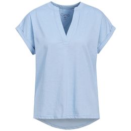 Gina Damen T-Shirt mit V-Ausschnitt