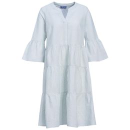 Gina Damen Kleid in Seersucker-Struktur