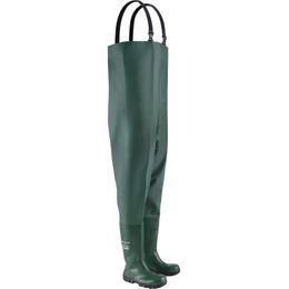 Watstiefel Dunlop "Work-it Wathose Full Safety" Gr. 39, gr&uuml;n, 39, Obermaterial: 100% PVC PVC., Schuhe