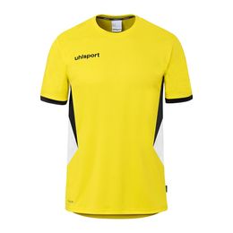 Trainingsshirt Uhlsport "Trainings-T-Shirt Equipe 29 Kids", M&auml;dchen, Gr. 116, gelb (limonengelb, wei&szlig;, schwarz), Obermaterial: 100% Polyester Pol. recyc.., Shirts
