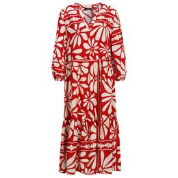 Gina Damen Maxikleid mit Allover-Muster