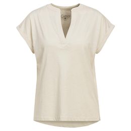 Gina Damen T-Shirt mit V-Ausschnitt